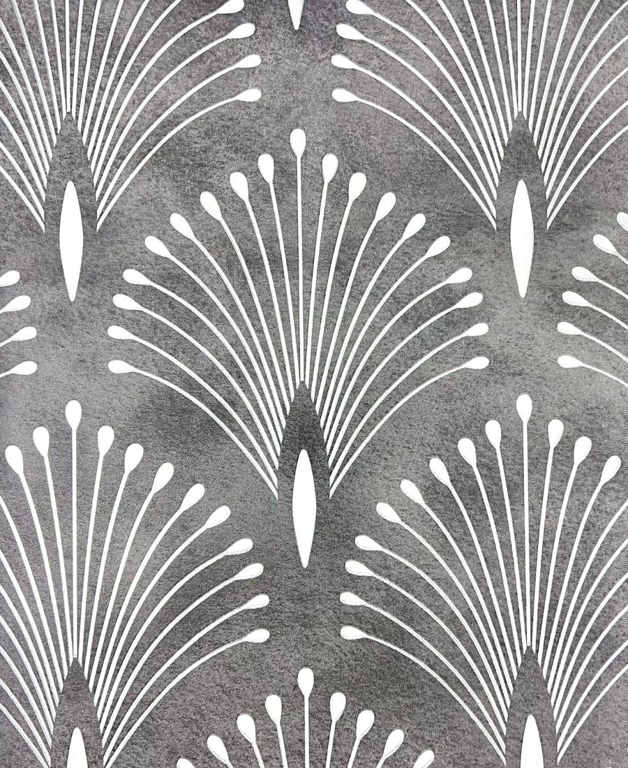 3D Damask Dark Gray & Silver Color Wallpaper for wall FE3004 – Daylight ...